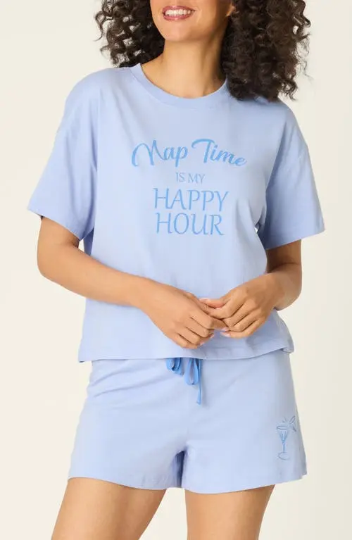 PJ Salvage Softee Short Pajamas - Cornflower