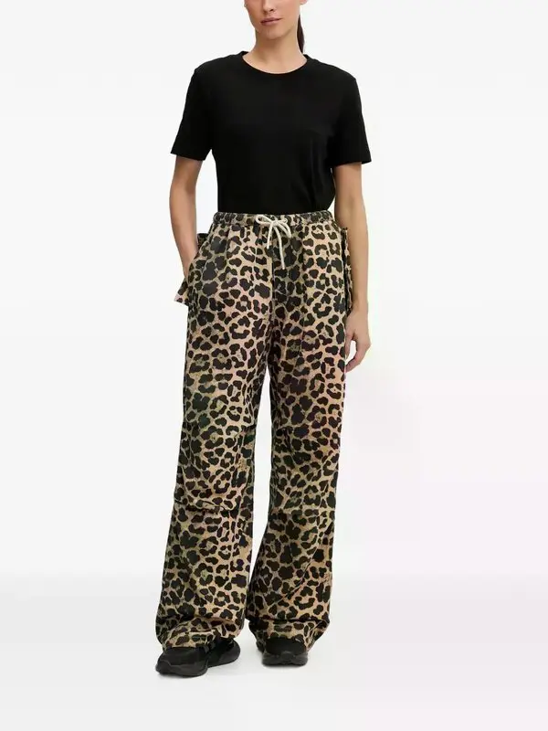 P.E Nation Leopard Print Drawstring Trousers