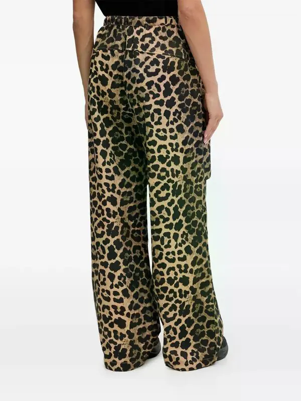 P.E Nation Leopard Print Drawstring Trousers