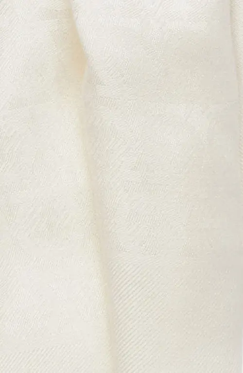 FERRAGAMO Gancini Silk & Wool Fringe Scarf