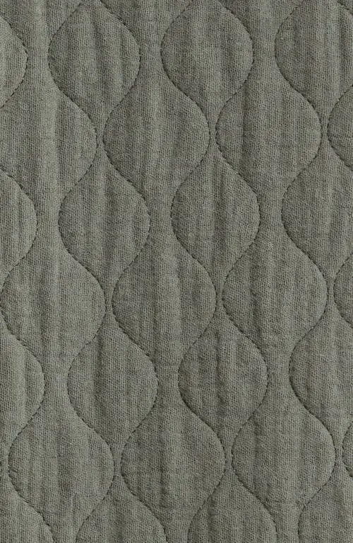 Bagatelle Quilted Cotton-seersucker Shirt Jacket - Moss