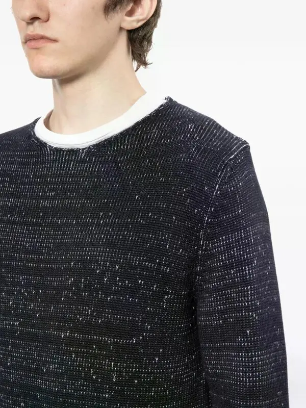Comme Des Garçons Speckled Long-sleeve Jumper