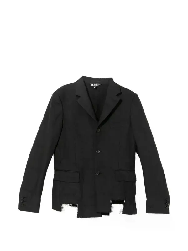 Comme Des Garçons Embroidered Cut-out Blazer