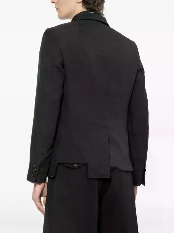 Comme Des Garçons Embroidered Cut-out Blazer