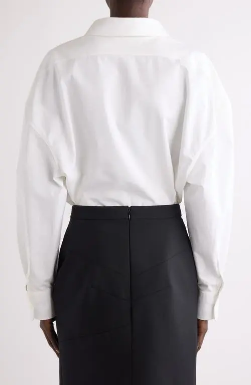 Givenchy Wide Collar Cotton Poplin Shirt