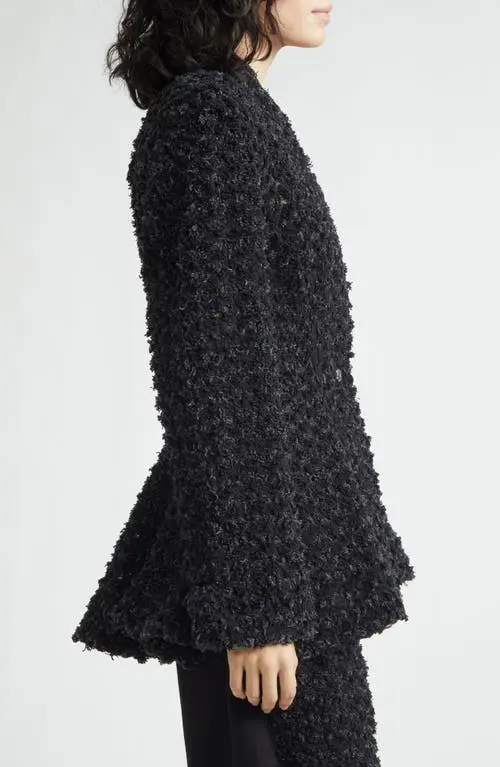 Stella McCartney Laser Bouclé Denim Hourglass Jacket