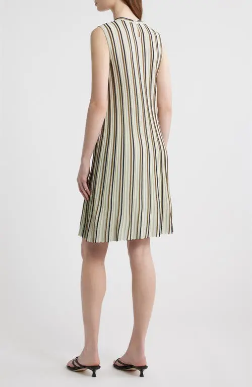 Rag & Bone Victoria Stripe Rib Shift Dress - Blue Multi