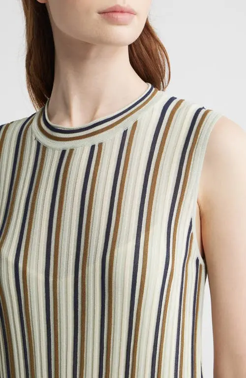 Rag & Bone Victoria Stripe Rib Shift Dress - Blue Multi