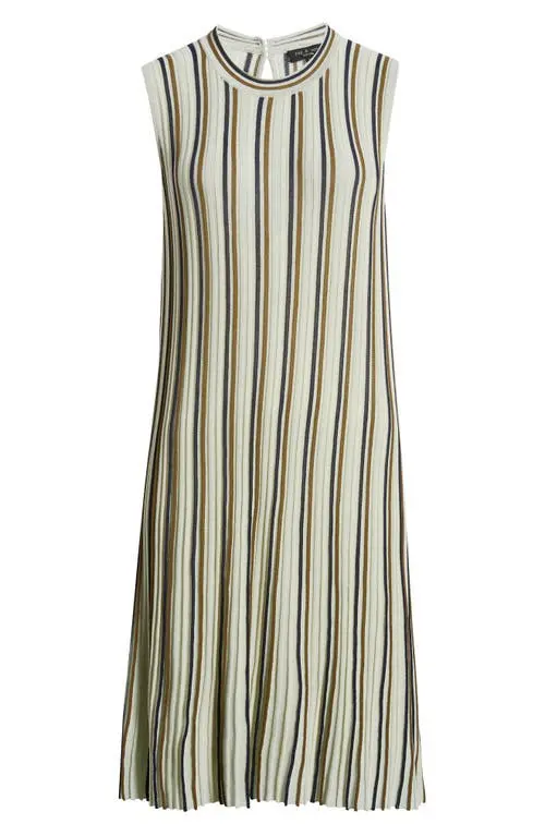 Rag & Bone Victoria Stripe Rib Shift Dress - Blue Multi