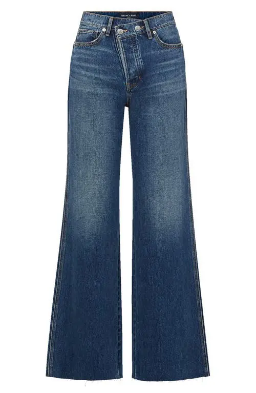 Veronica Beard Taylor High-waist Ankle Wide-leg Jeans - City Lights