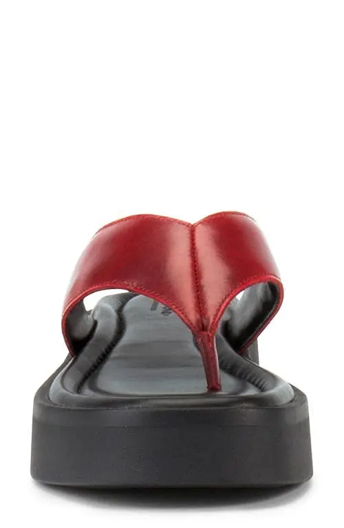 VAGABOND SHOEMAKERS Danya Wedge Flatform Flip Flop - Red