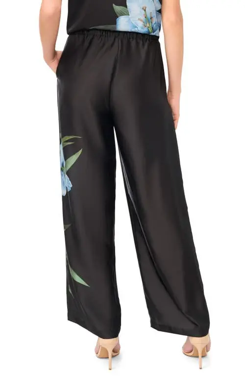 Vince Camuto Floral Wide Leg Pull-on Pants