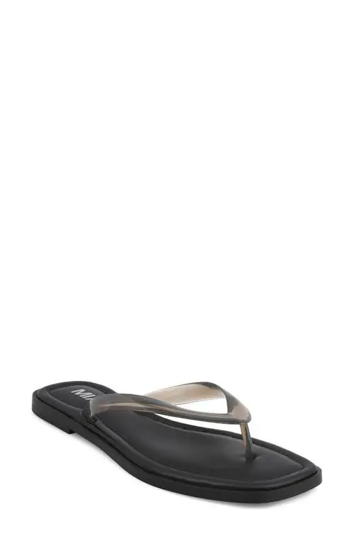 Mia Minimalist Flip Flops - Black