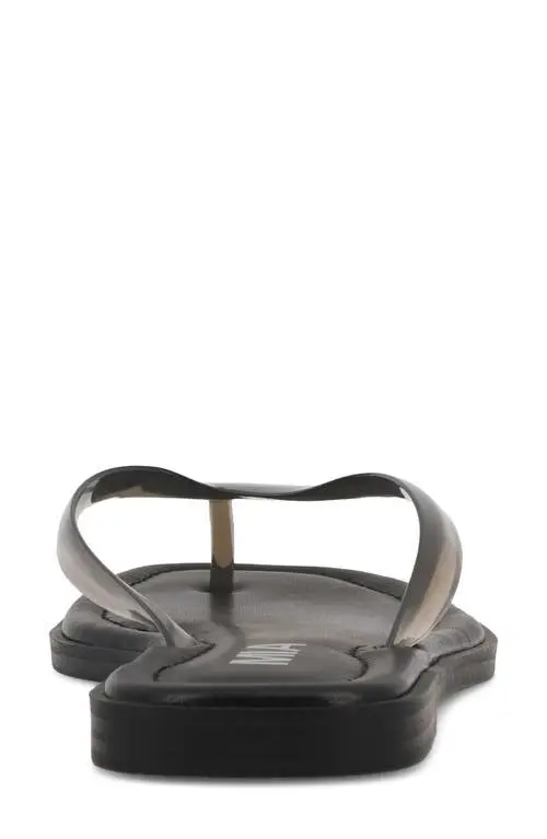 Mia Minimalist Flip Flops - Black