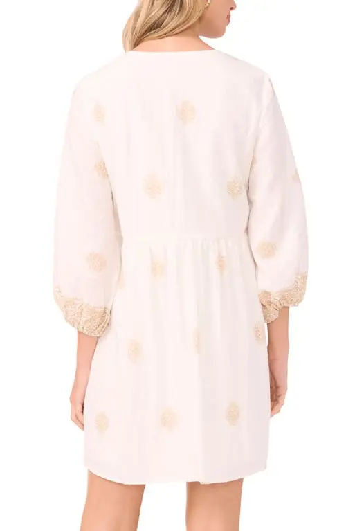 Vince Camuto Floral Brocade Shift Minidress