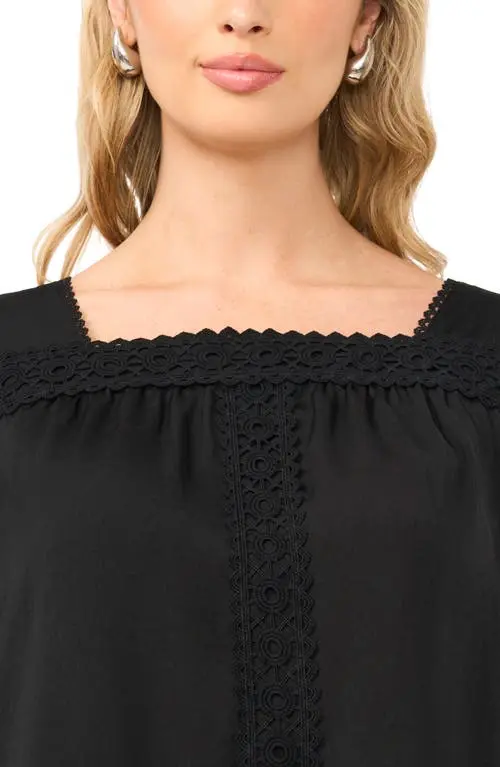 Vince Camuto Lace Trim Square Neck Top