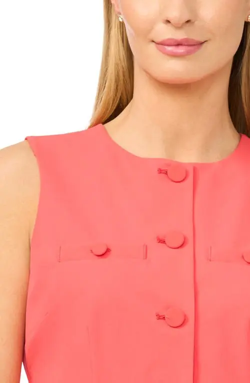 CECE DUPRAZ Button Detailed Cutaway Vest