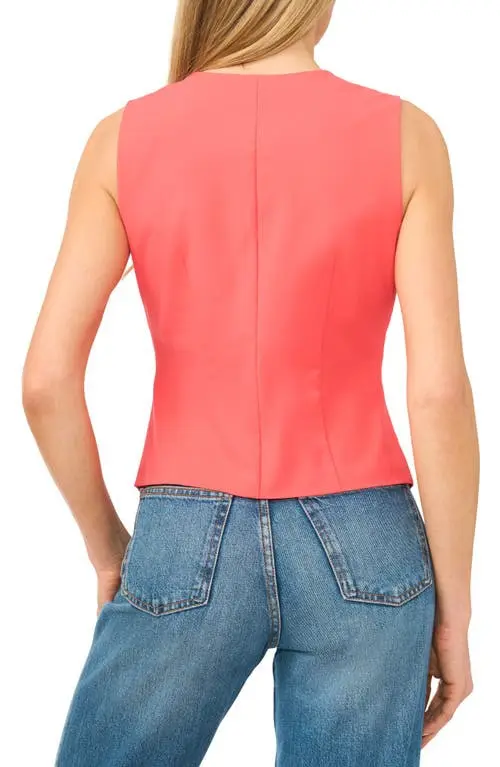 CECE DUPRAZ Button Detailed Cutaway Vest