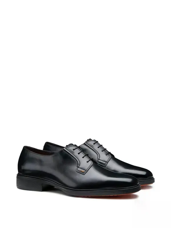 Santoni Leather Derby Shoes