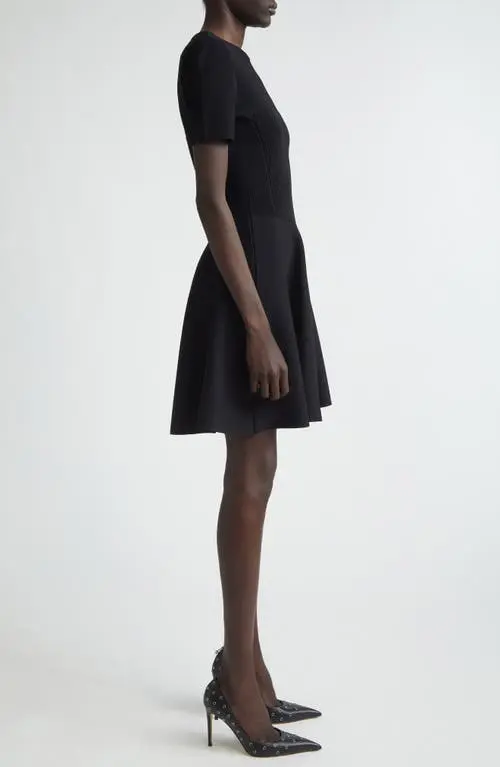 Alexander McQueen Volume Mini Dress - Black