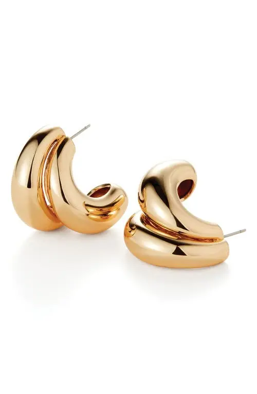 Jenny Bird Orla Hoop Earrings - High Polish Gold