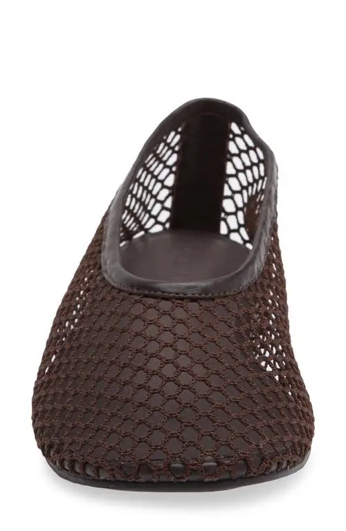 TONY BIANCO Mazey Ballet Flat - Chocolate Mesh