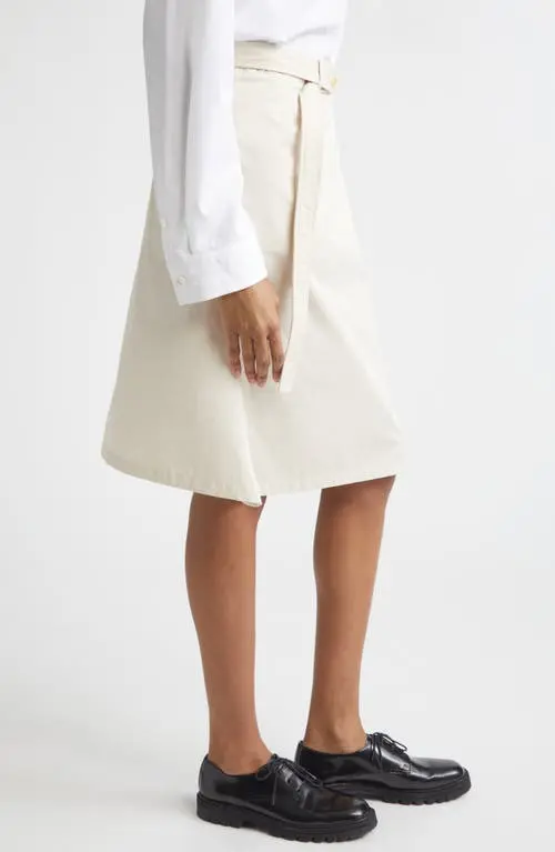 RIER Cotton Utility Knee-length Skirt - Ivory