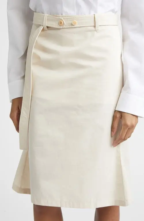 RIER Cotton Utility Knee-length Skirt - Ivory