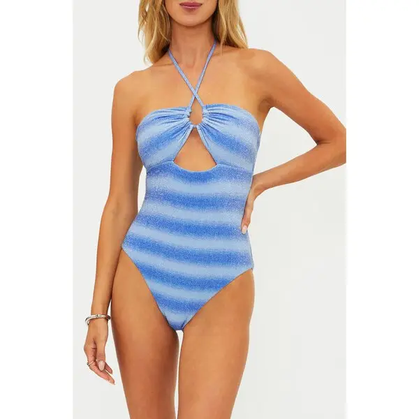 Beach Riot Phoenix One-piece Swimsuit - Sapphire Sea
