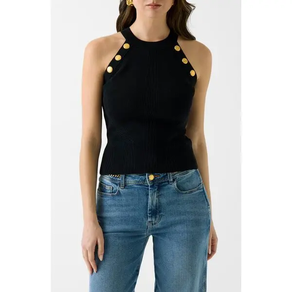 MARCIANO Buttoned Sleeveless Tank Top