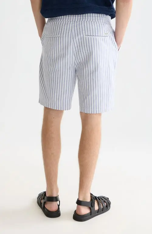 Scotch & Soda Stretch Cotton & Linen Bermuda Shorts - Infinity Stripe