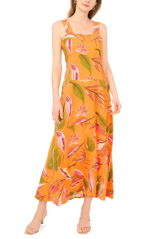 Vince Camuto Smocked Back Sleeveless Maxi Dress - Exuberance