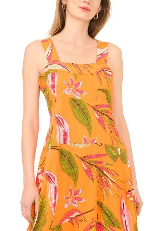 Vince Camuto Smocked Back Sleeveless Maxi Dress - Exuberance