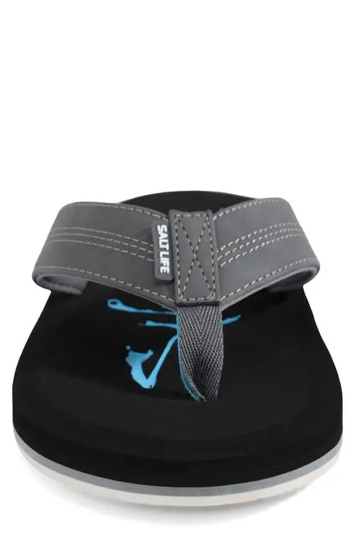 SALT LIFE Skiff Flip Flop - Black