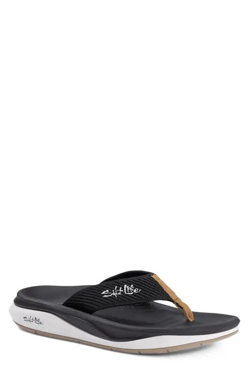 SALT LIFE The Saltwater Flip Flop - Black White
