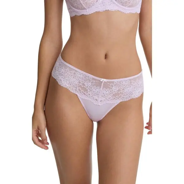 SKARLETT BLUE Captivate Lace Trim Bikini - Lilac Pink