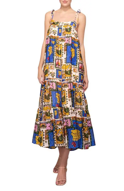 MELLODAY Trapeze Maxi Sundress