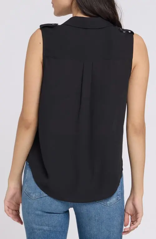 NYDJ Gabrielle Sleeveless Shirt - Black