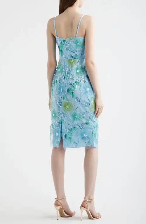 eliza j blue sequin dress Eliza J Sequined Velvet Sheath Dress, Blue, Women's, 4