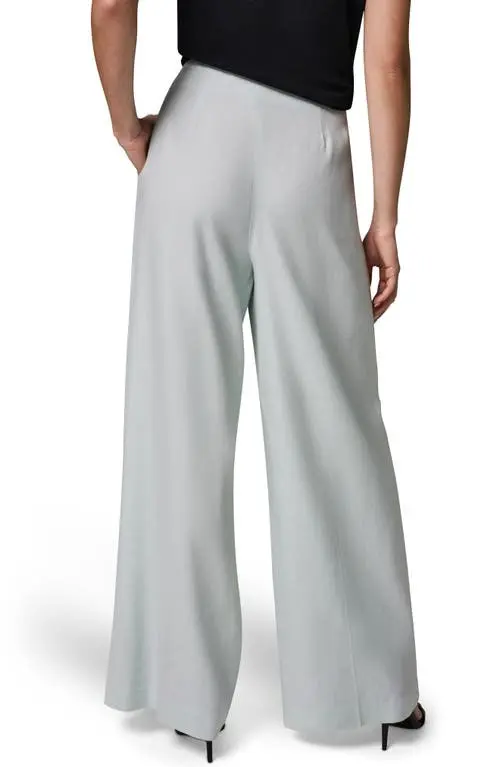 Donna Karan New York Wide-leg Linen Blend Pants - Skylight