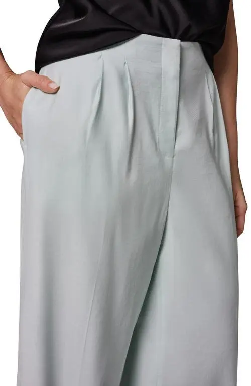 Donna Karan New York Wide-leg Linen Blend Pants - Skylight
