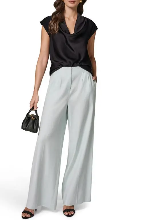 Donna Karan New York Wide-leg Linen Blend Pants - Skylight