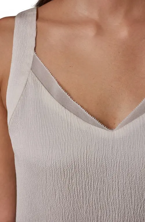 Donna Karan New York Chiffon Trim Shell Top
