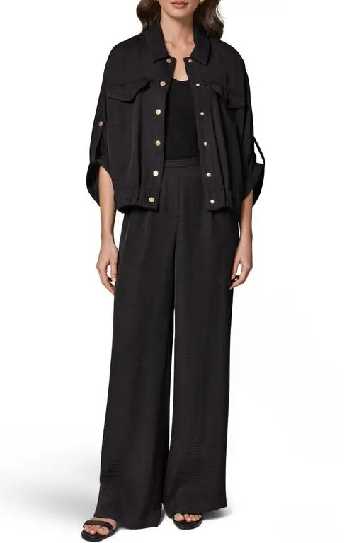 Donna Karan New York Dolman Sleeve Button-up Top