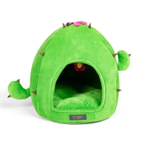 NANDOG PET GEAR Fun Collection Dog And Cat Bedcactus Hut