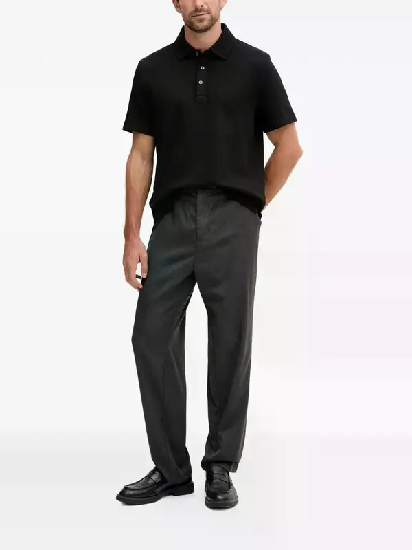 Michael Kors Buttoned Polo Shirt - Black