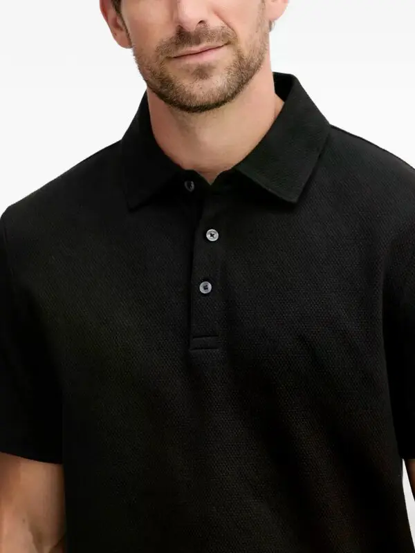 Michael Kors Buttoned Polo Shirt - Black
