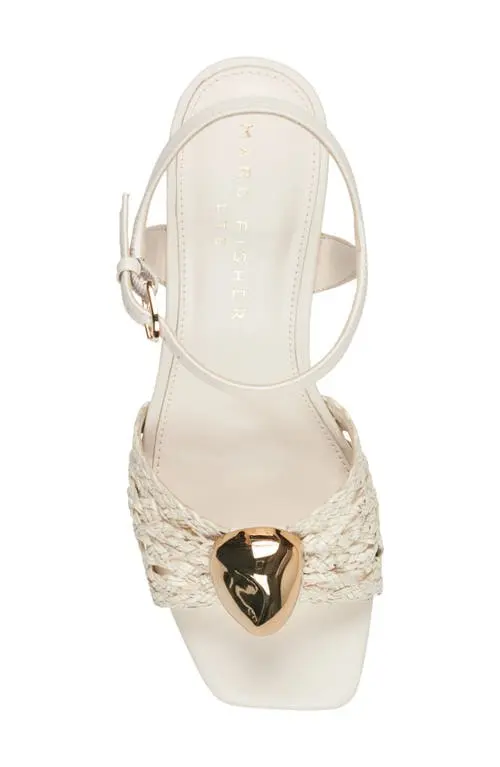 Marc Fisher Cabell Platform Sandals - Ivory