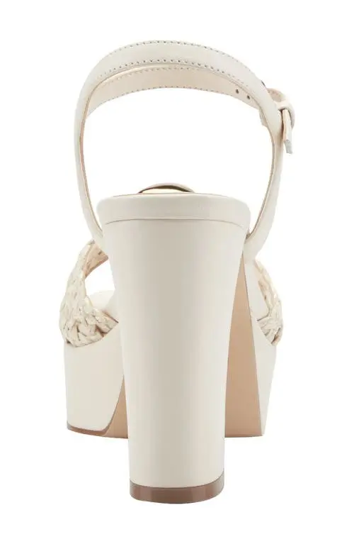 Marc Fisher Cabell Platform Sandals - Ivory