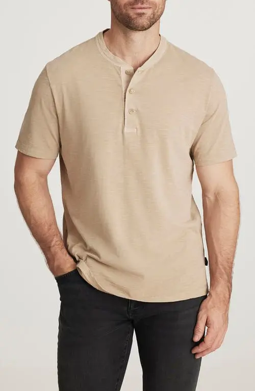 34 Heritage Slub Cotton Short Sleeve Henley - Twill